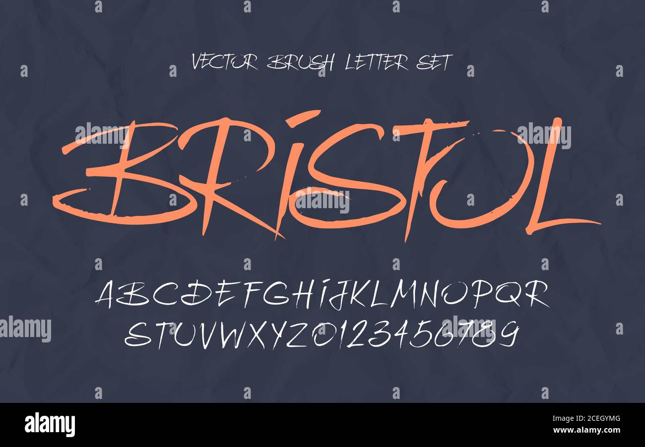 Handwritten sans serif alphabet hi-res stock photography and images - Alamy