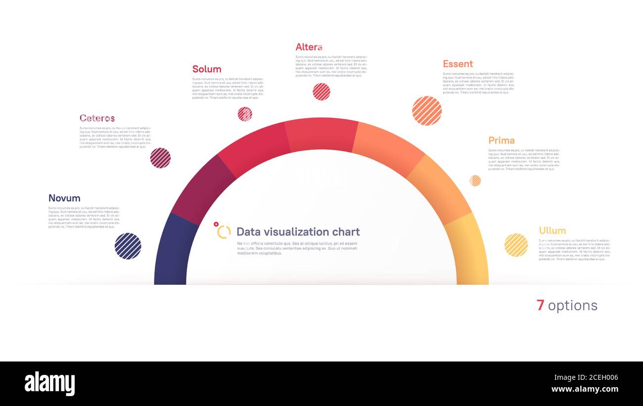 Vector circle chart design, modern template for creating infographics ...