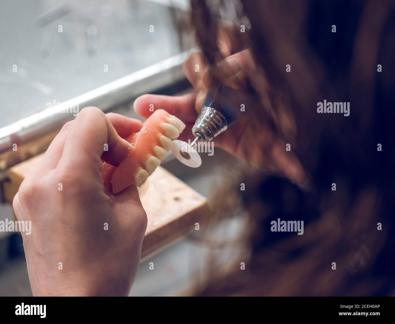 Woman grinding teeth hi-res stock photography and images - Alamy