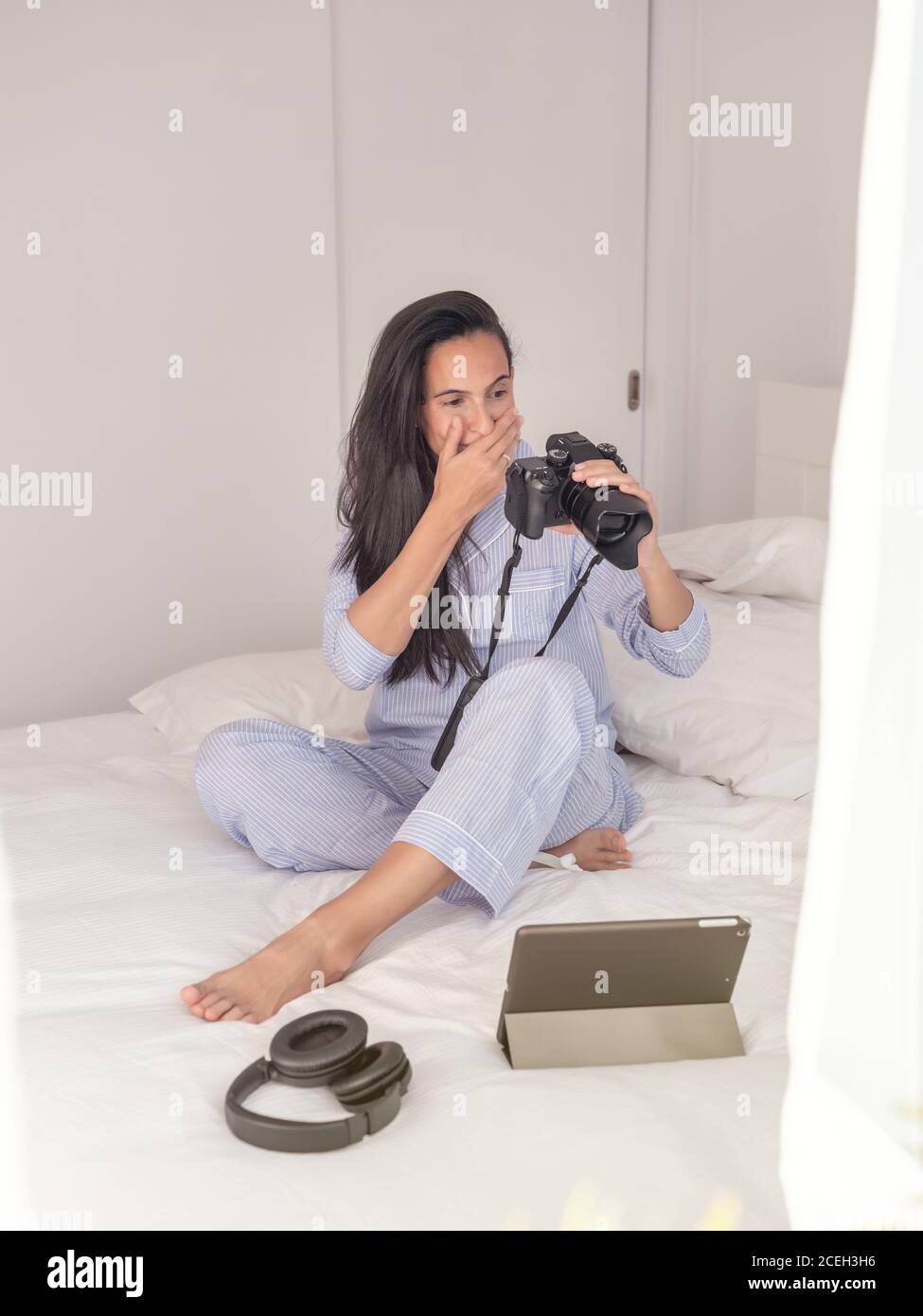 Beautiful young woman wearing pajamas hi-res stock photography and ... Beautiful young woman wearing pajamas hi-res stock photography and ...