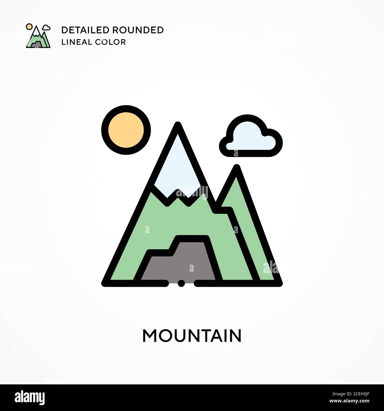 Rounded mountain top Cut Out Stock Images & Pictures - Alamy