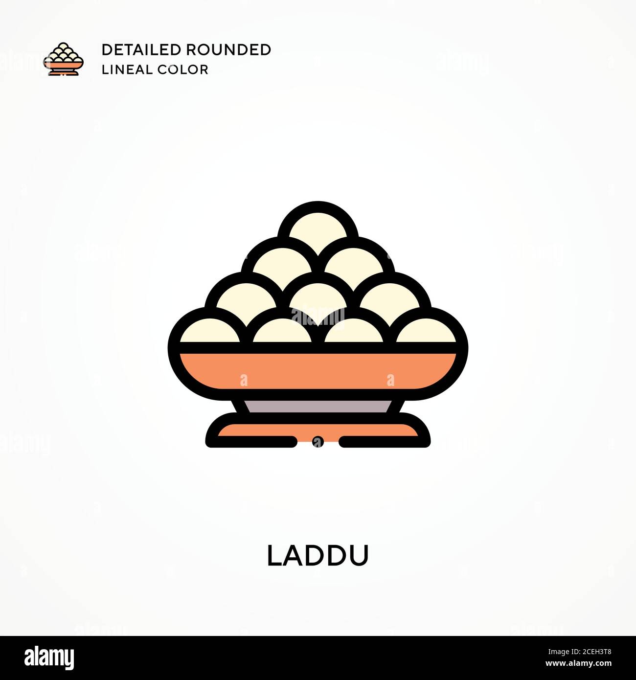 Besan laddu Stock Vector Images - Alamy