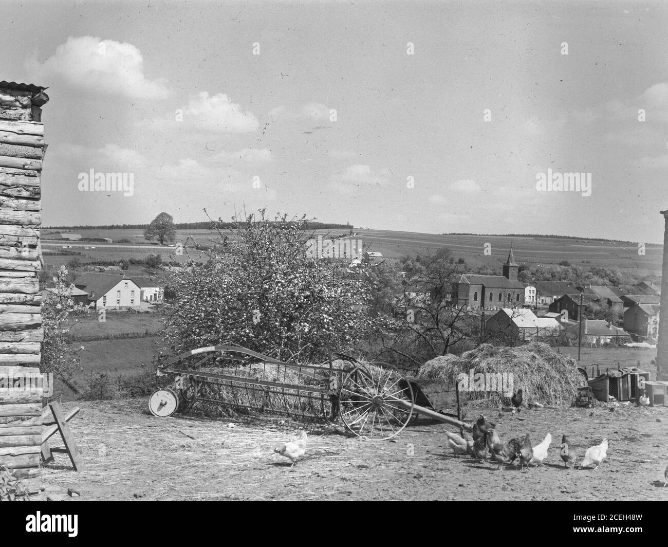 Rural belgium view Black and White Stock Photos & Images - Alamy