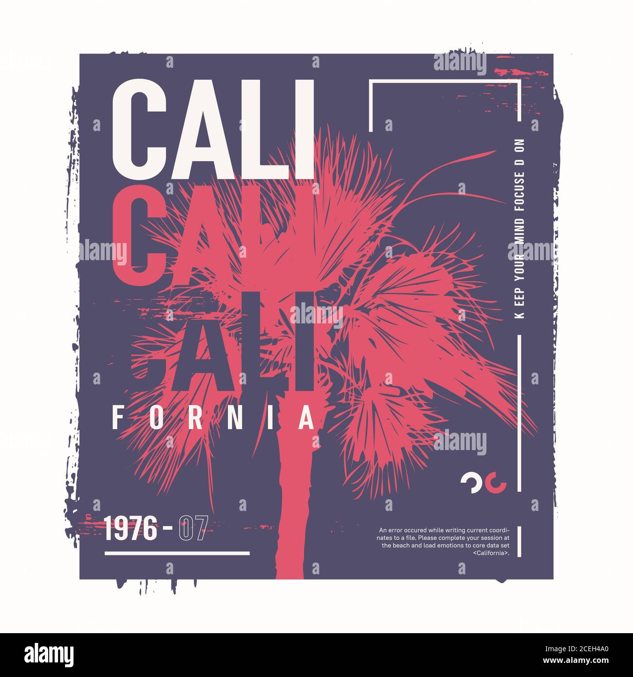 California vector graphic t-shirt design, poster, print Stock Vector ...
