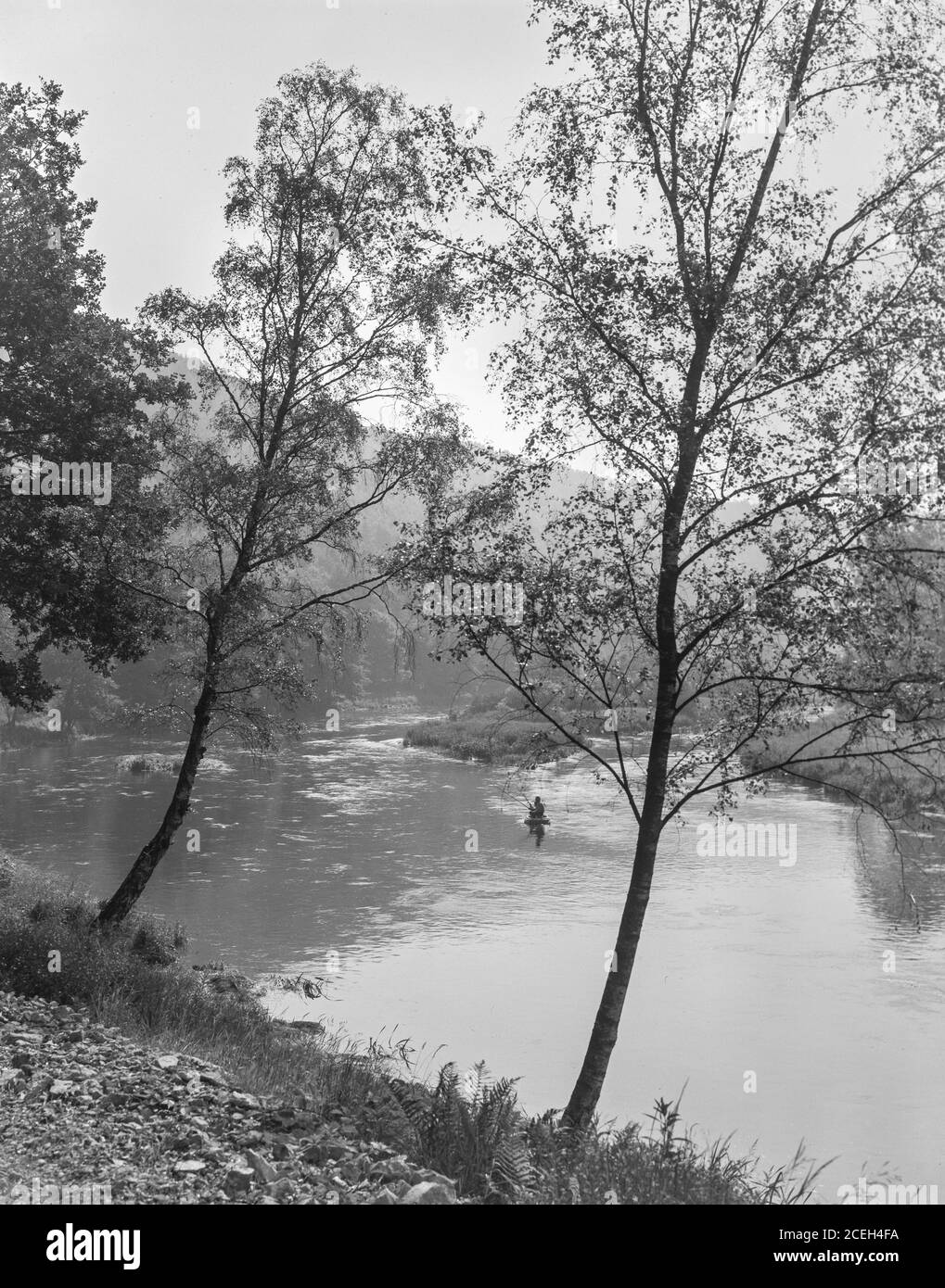 Slow floating river Black and White Stock Photos & Images - Alamy