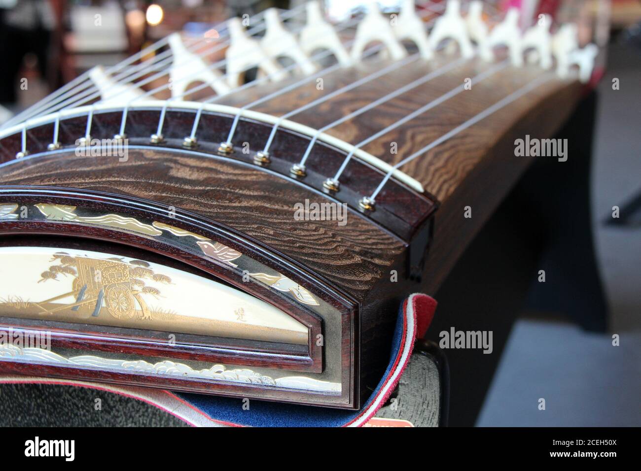 japanese musical instrument (koto ?) in nantes (france Stock Photo - Alamy