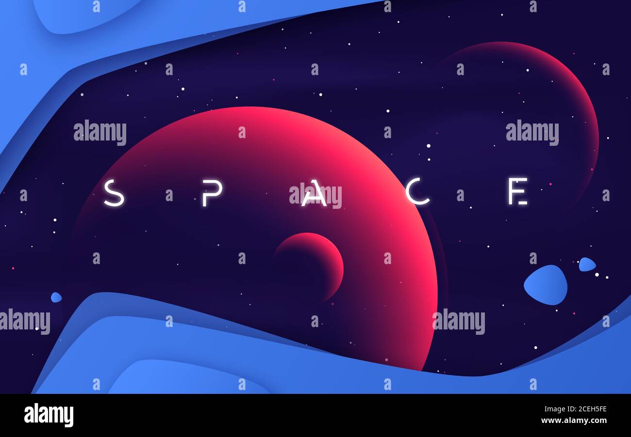 Vector background on the theme of outer space Stock Vector Image & Art ...