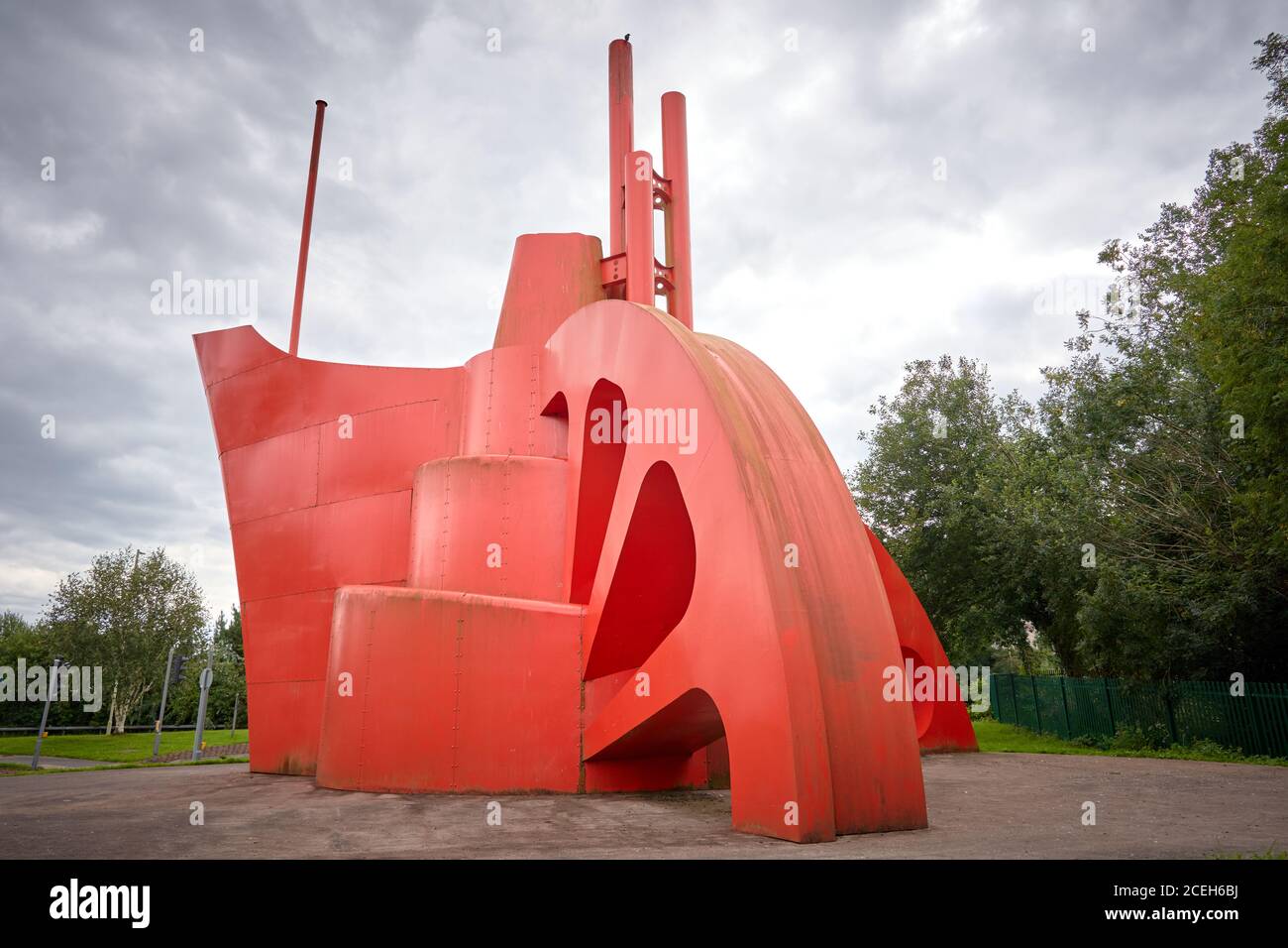 Unity by Andy Hazell, a large sculpture outside Pontyprydd in South ...