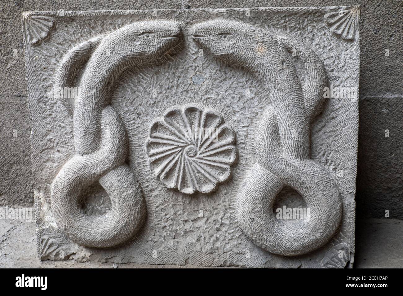 Marble Relief of the Rod of Asclepius, an Ancient Greek Symbol ...
