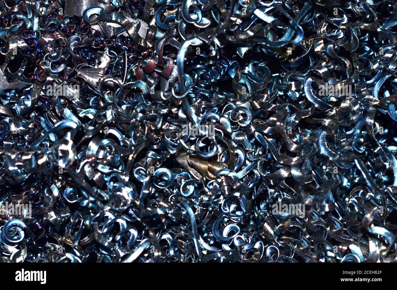 Steel scrap materials recycling. Abstract, background and texture of ...