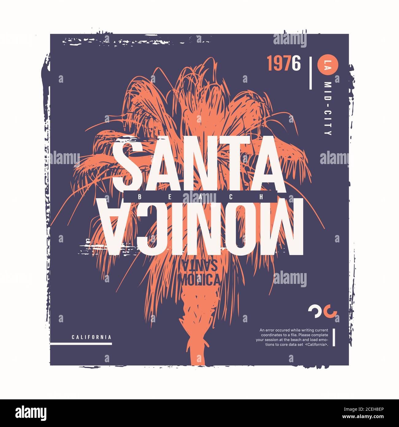 Santa monica beach Stock Vector Images - Alamy