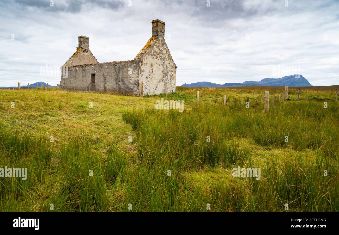 Moine house in Sutherland, Scotland, UK Stock Photo - Alamy