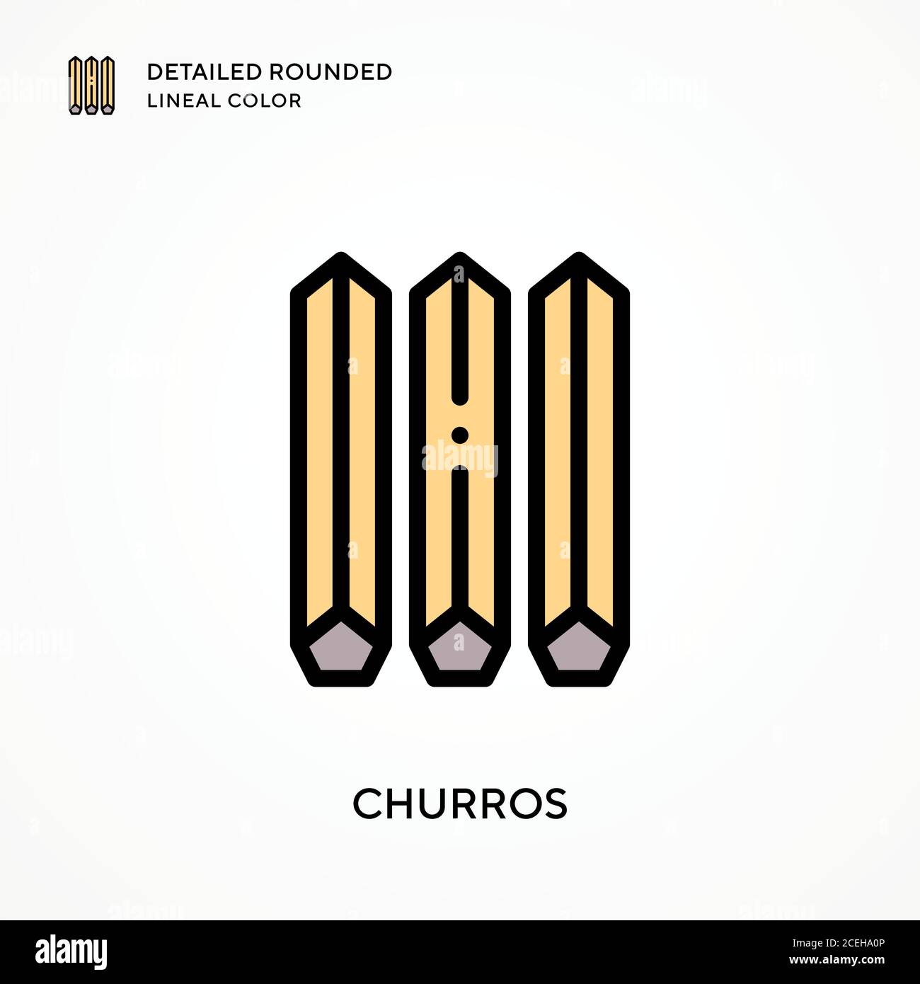 Churros vector vectors hi-res stock photography and images - Alamy
