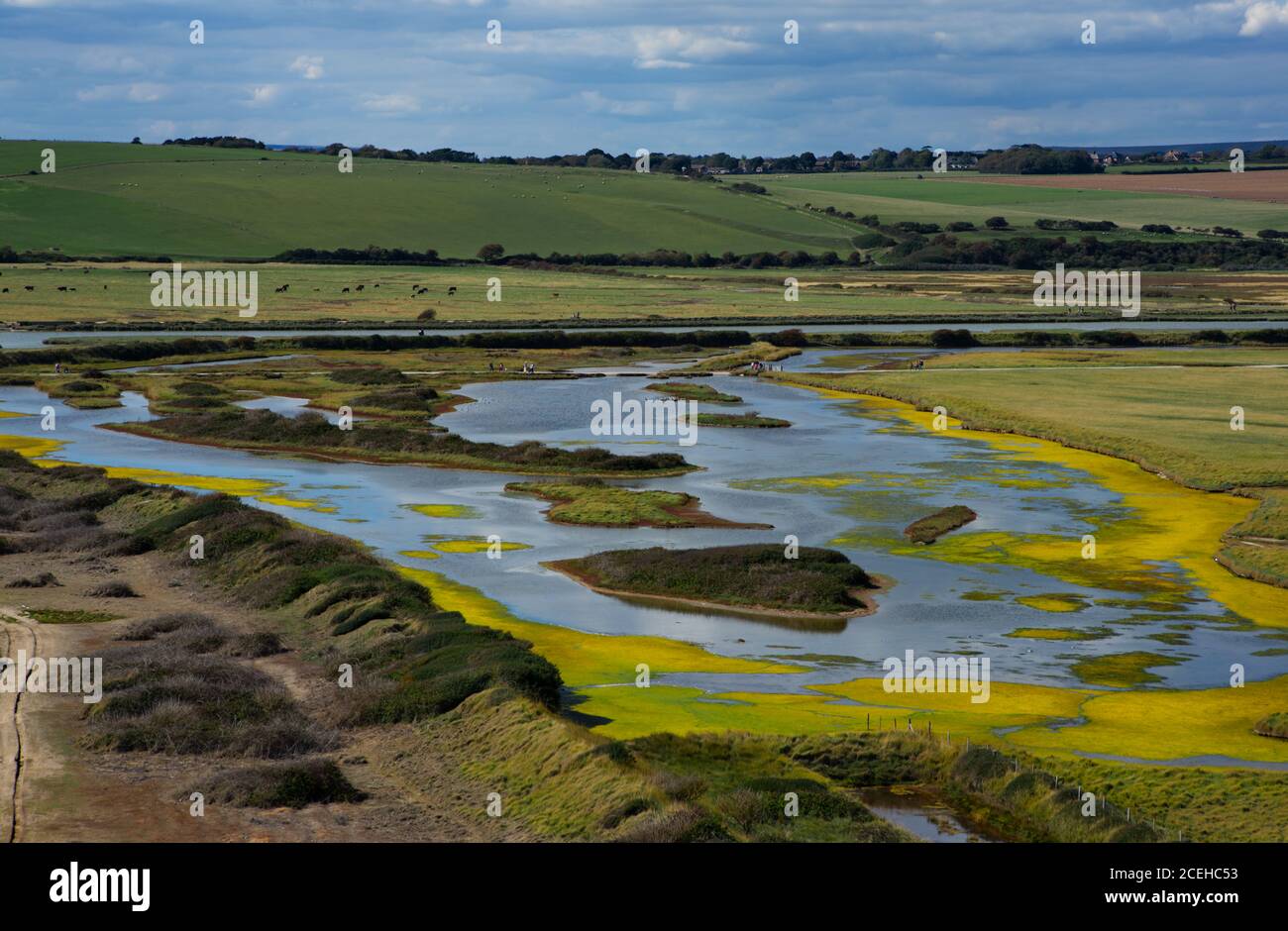 Cuckmere haven river walk hi-res stock photography and images - Alamy
