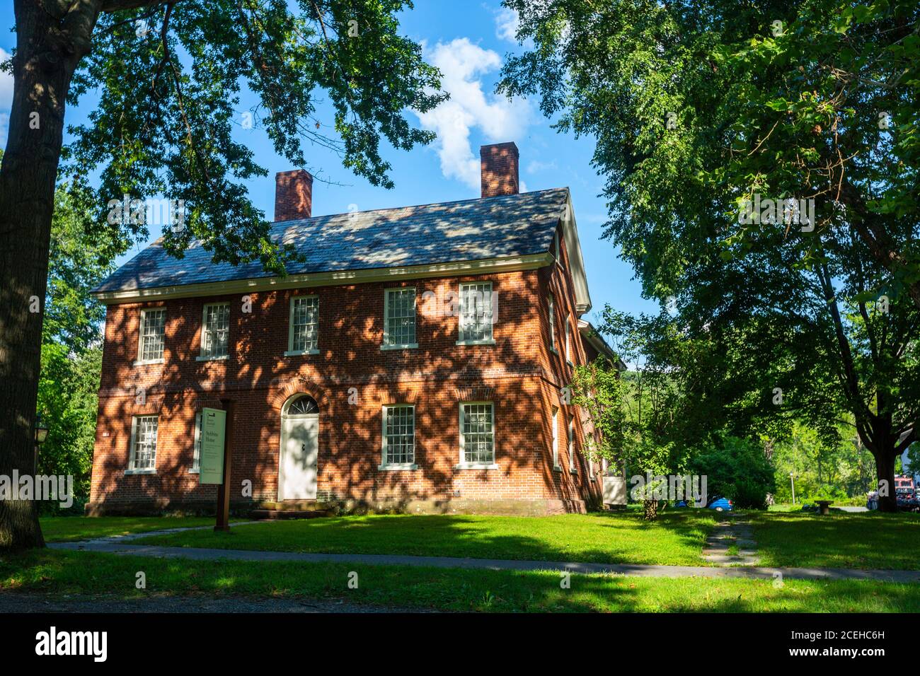 Stebbins House, brick house, Historic Deerfield, Deerfield ...