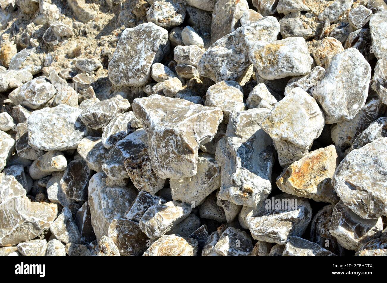 Gypsum quarry stones hi-res stock photography and images - Alamy