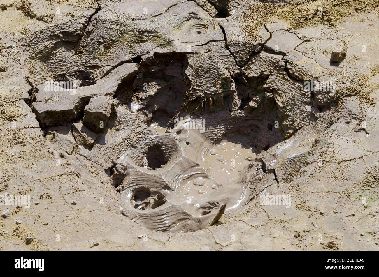 Yellowstone mud pot hi-res stock photography and images - Alamy