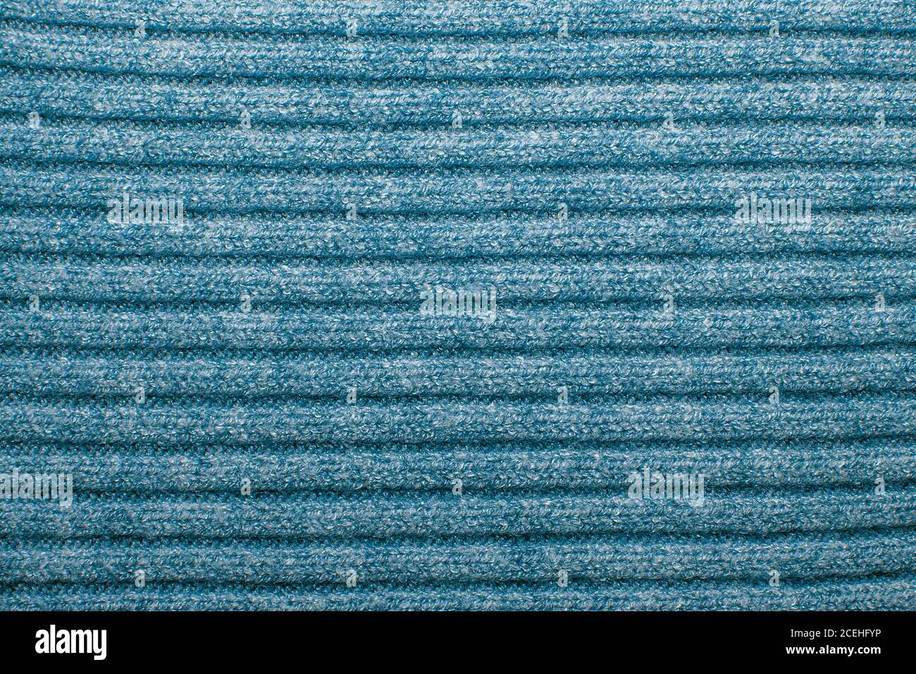 Blue ribbed woolen texture Stock Photo - Alamy