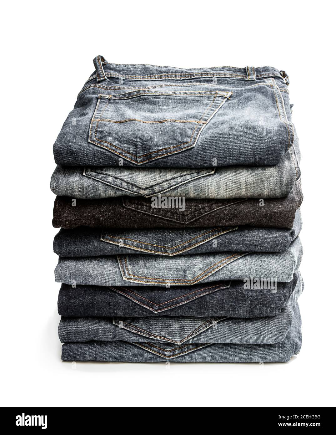 Jeans stacked hi-res stock photography and images - Alamy