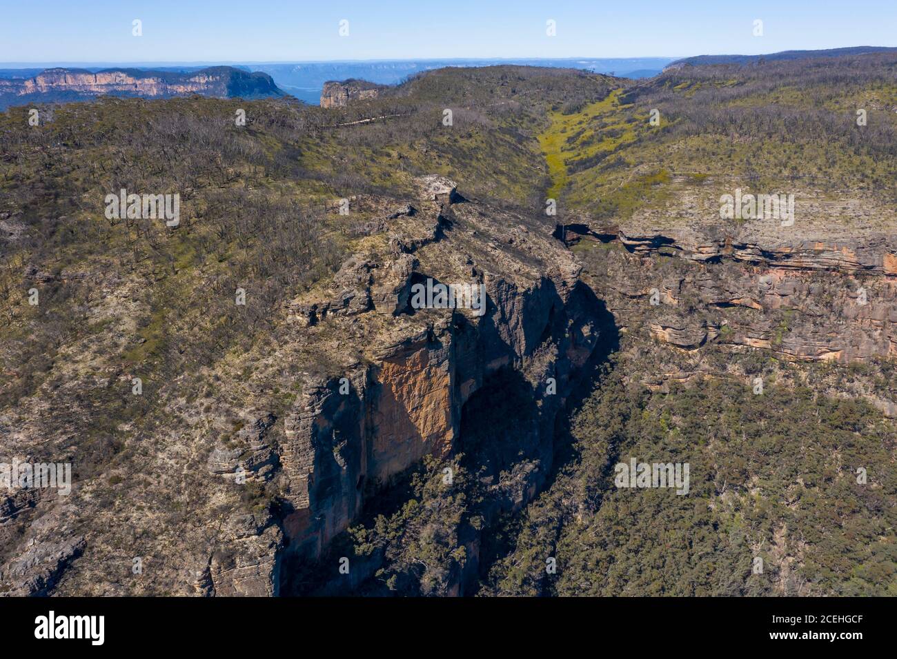 Narrow Neck Plateau near Katoomba in The Blue Mountains in New South ...