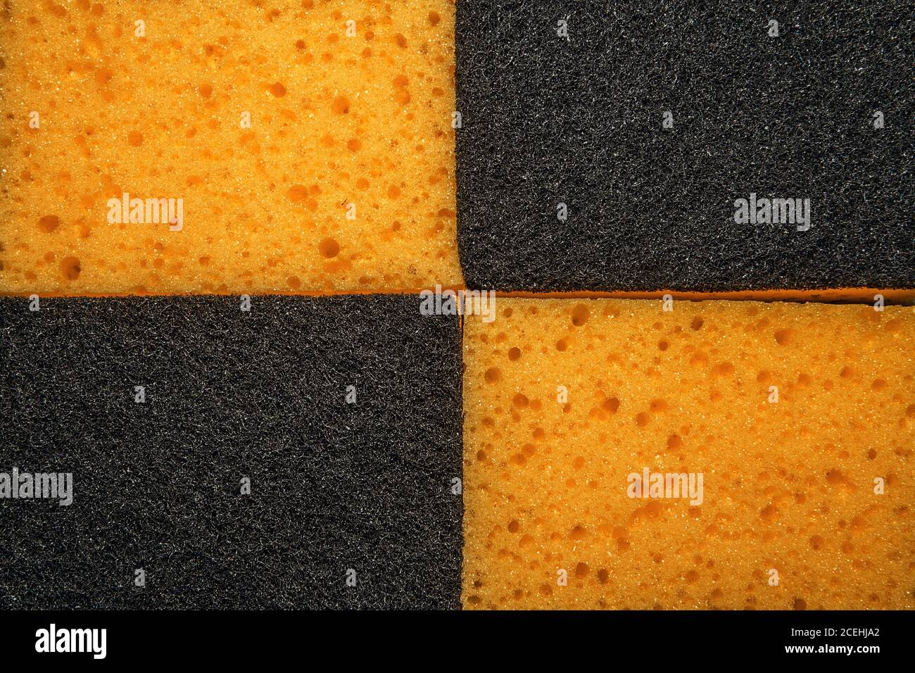 household cleaning sponge for cleaning in checkerboard pattern Stock ...