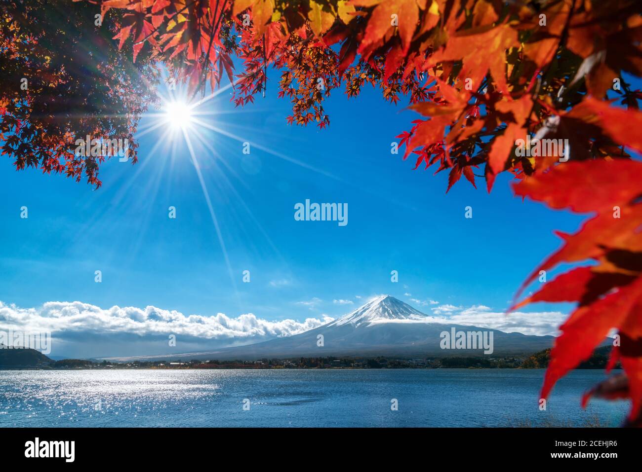 Mount Fuji in Autumn Color, Japan Stock Photo - Alamy