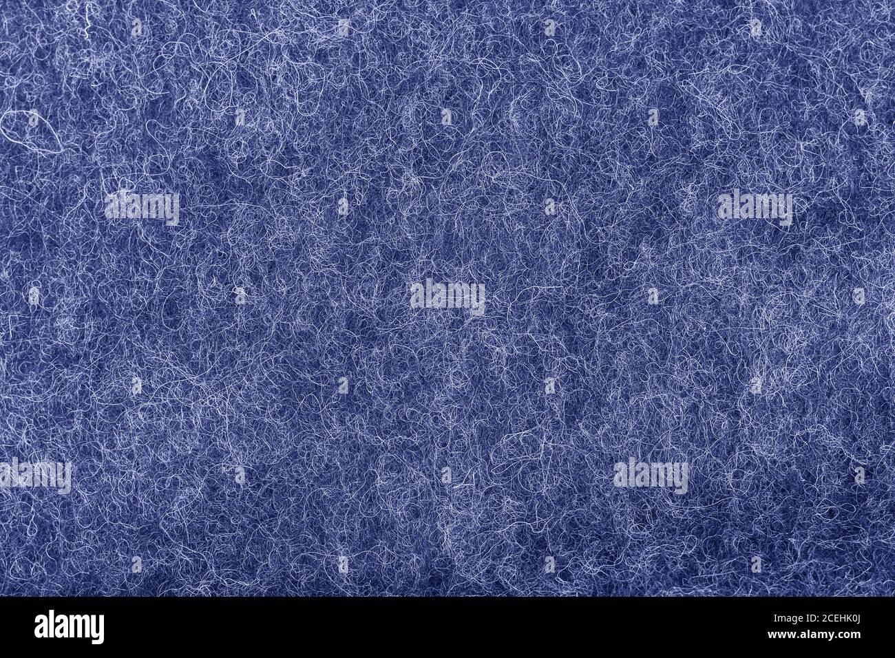 blue felt fabric texture as background. melange fuzzy woolen cloth ...