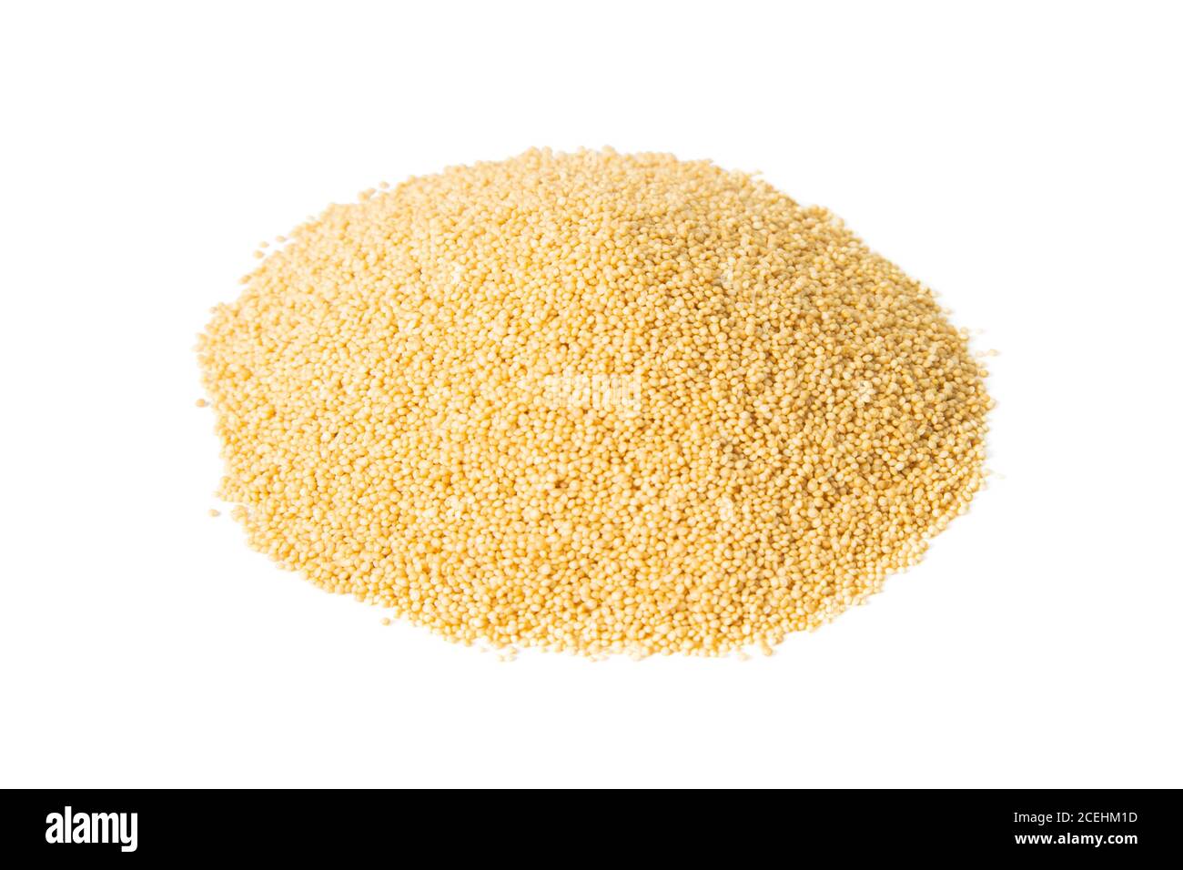 Amaranth seeds isolated on white background. Front views, close-up ...