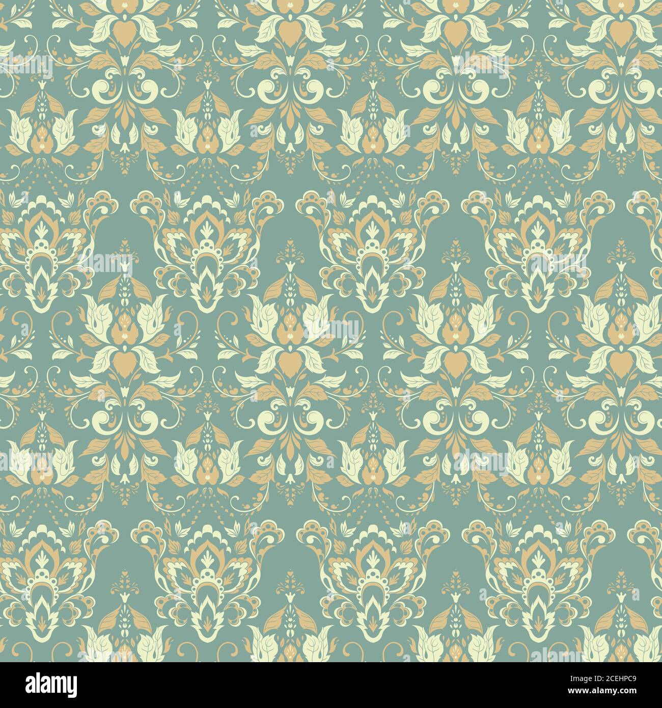 Seamless vintage vector background. Vector floral wallpaper baroque ...