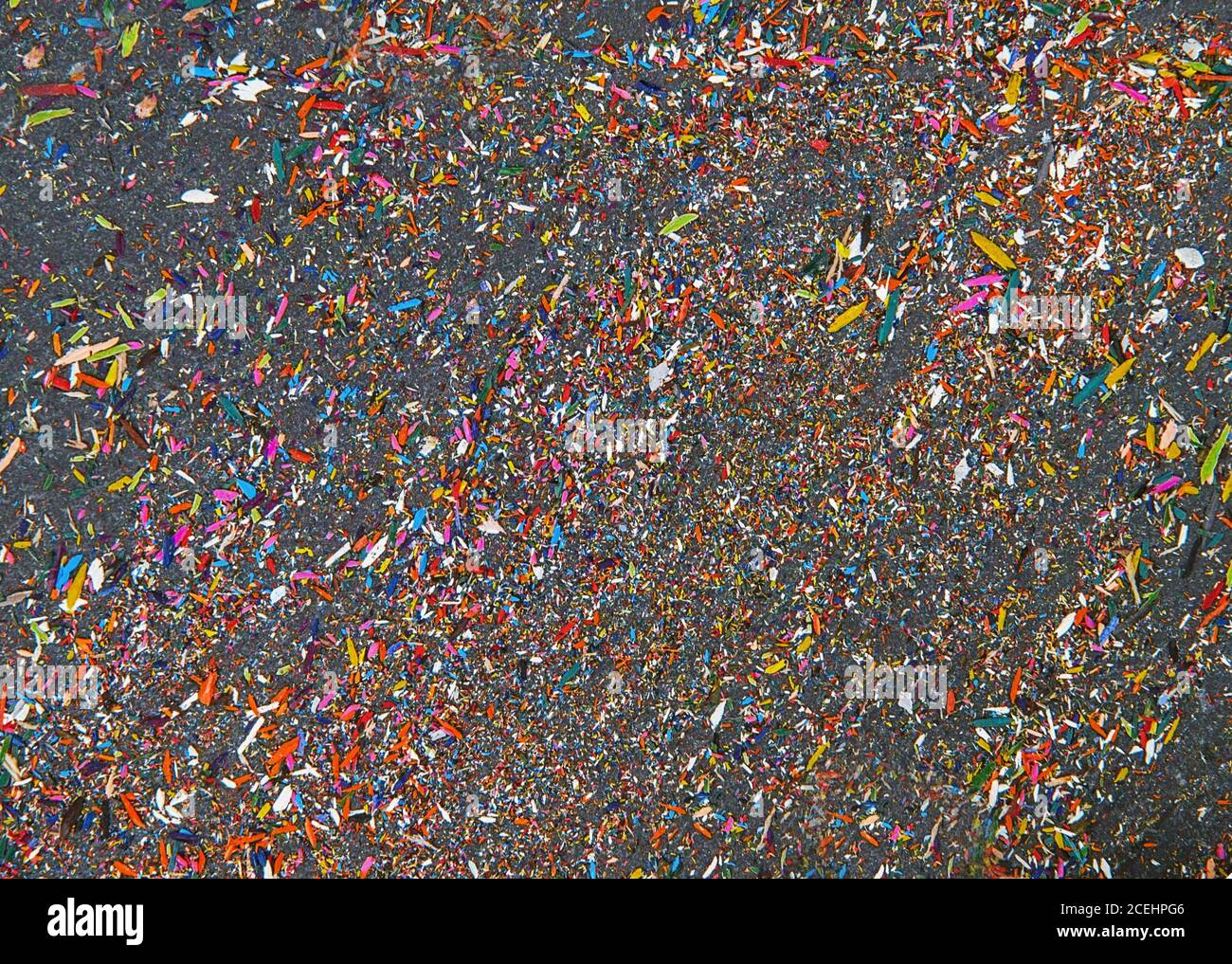 Slate Tray Texture background with pencil crayons shavings. texture of ...