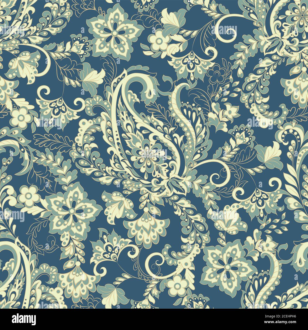 Seamless Paisley Wallpaper