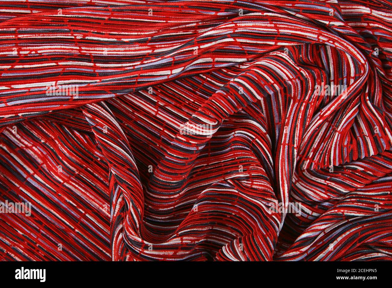 plisse fabric background texture. pleated fabric texture. closeup ...