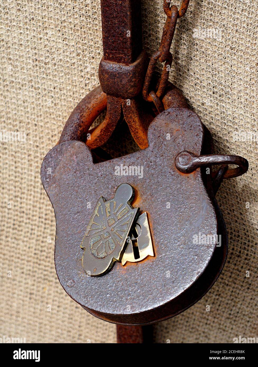 Rusted old white gate hi-res stock photography and images - Alamy