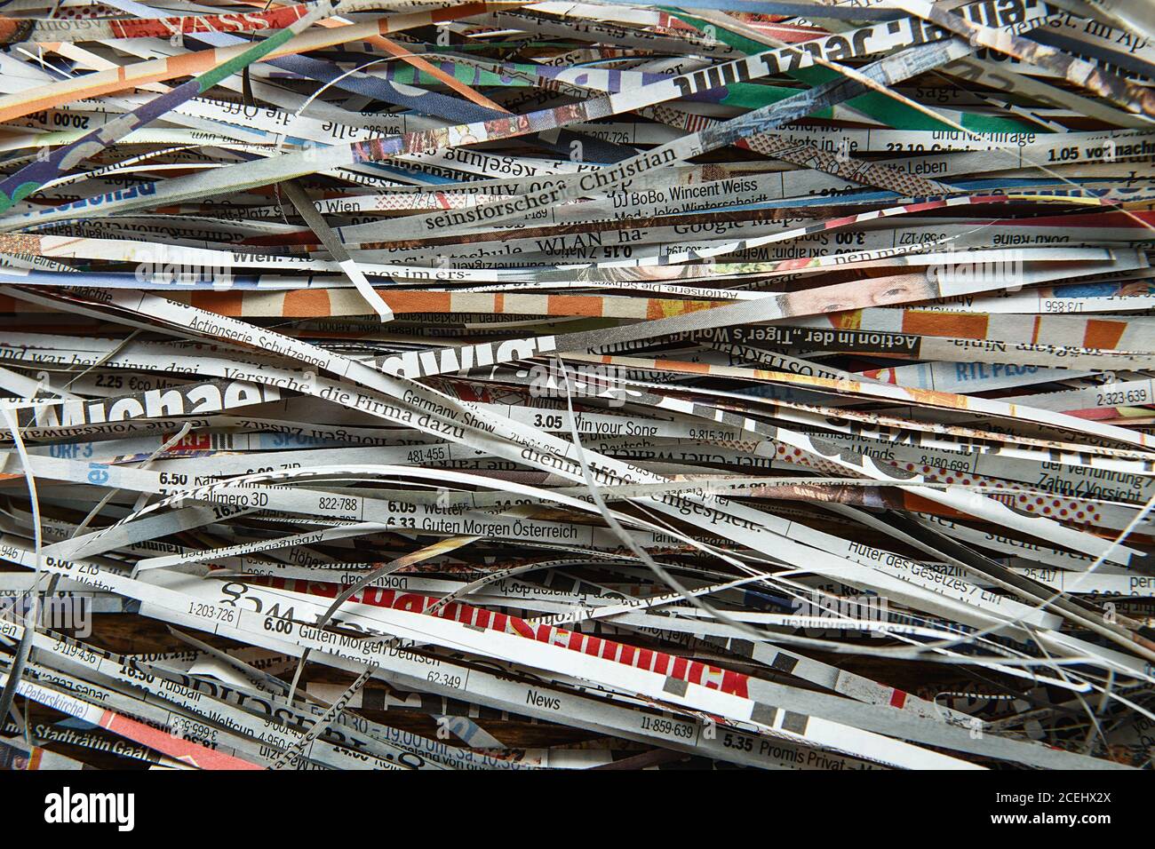 Close up stack of scrap paper from paper cutter for background. Paper ...