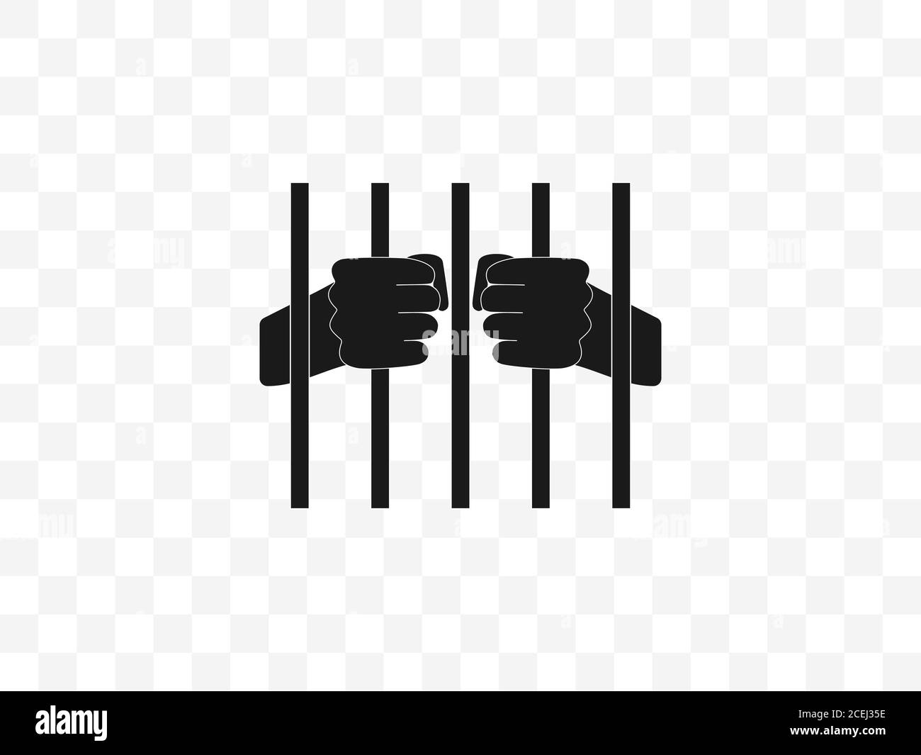 Jail, prison icon. Vector illustration, flat design Stock Vector Image ...