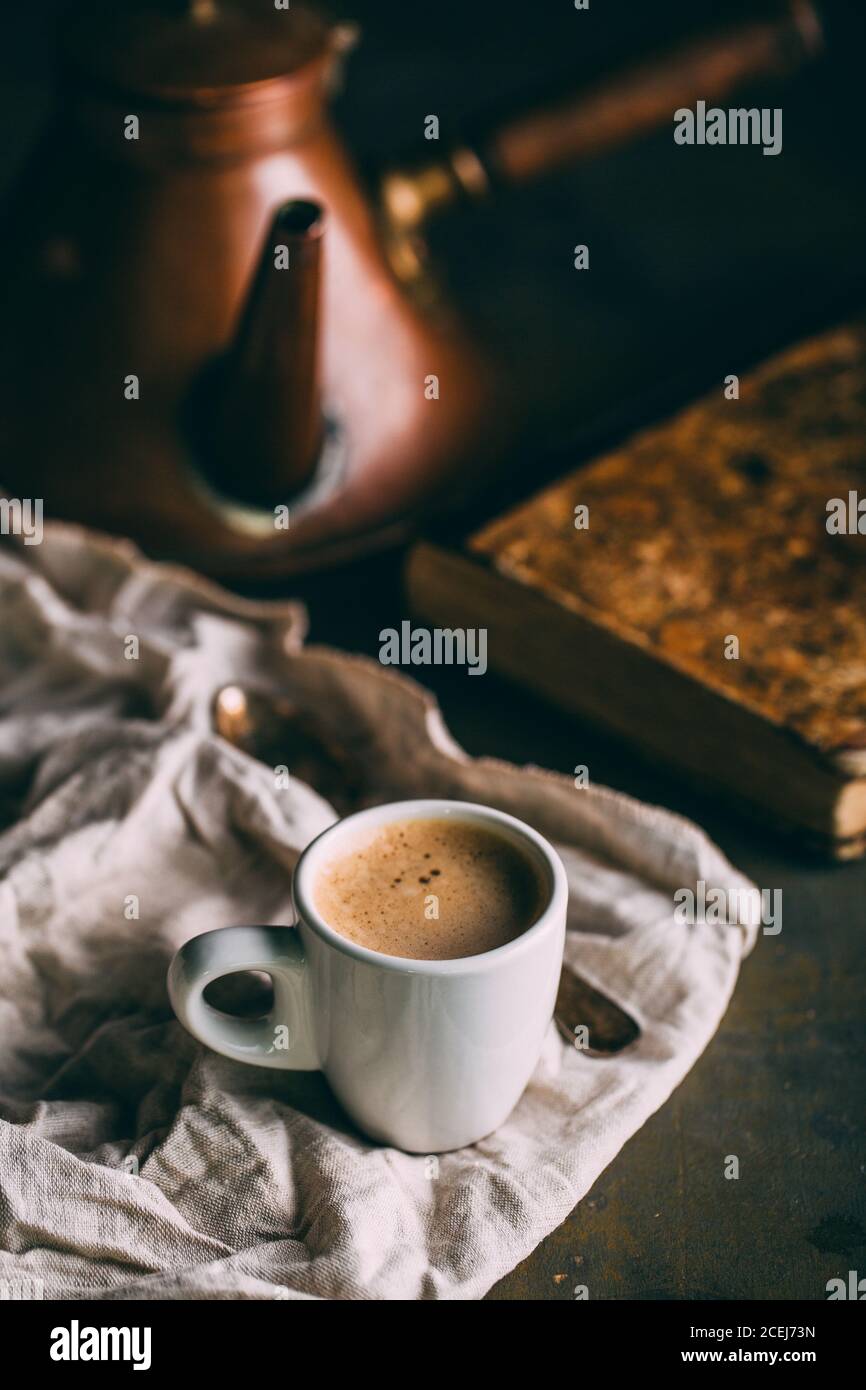 Copper coffee pot hi-res stock photography and images - Alamy