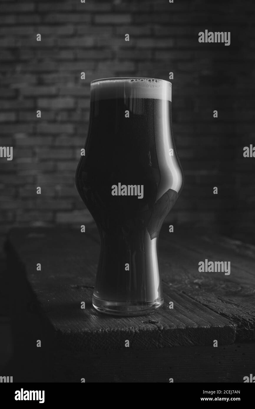 Bottle dark beer Black and White Stock Photos & Images - Alamy