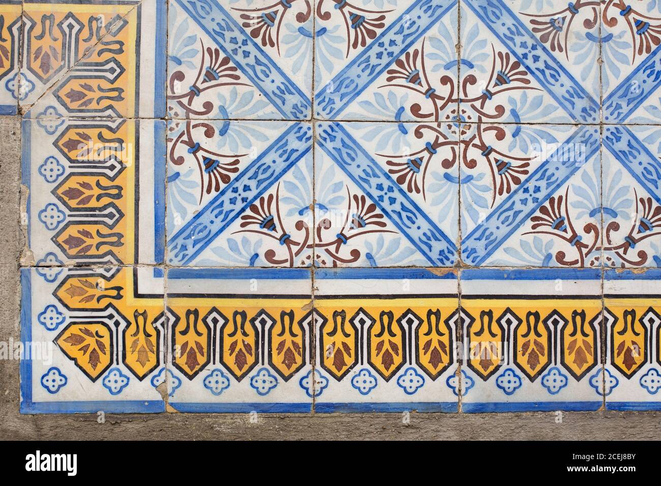 Typical Portuguese tile Stock Photo - Alamy