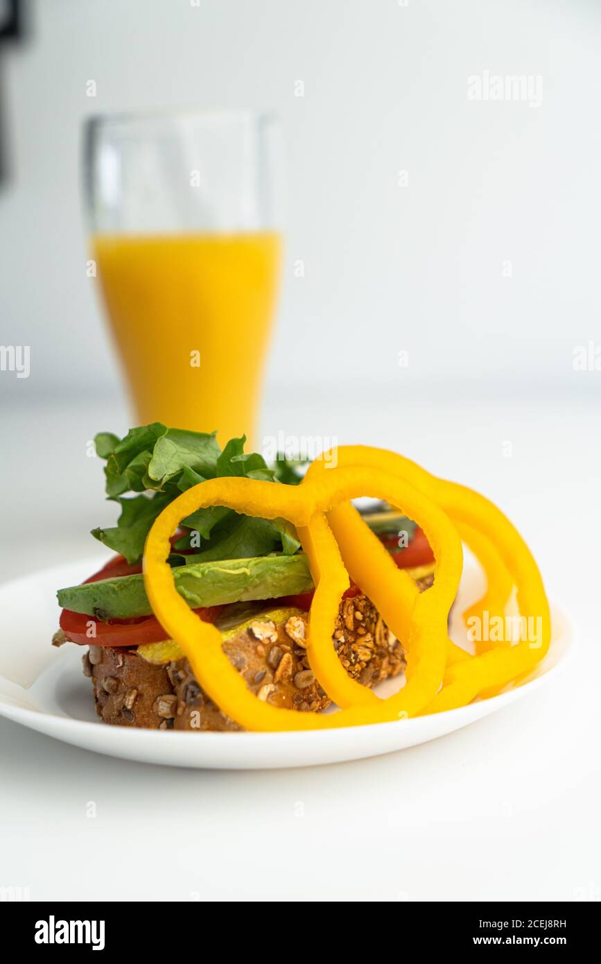 Smoothies, Sandwich, food Stock Photo - Alamy