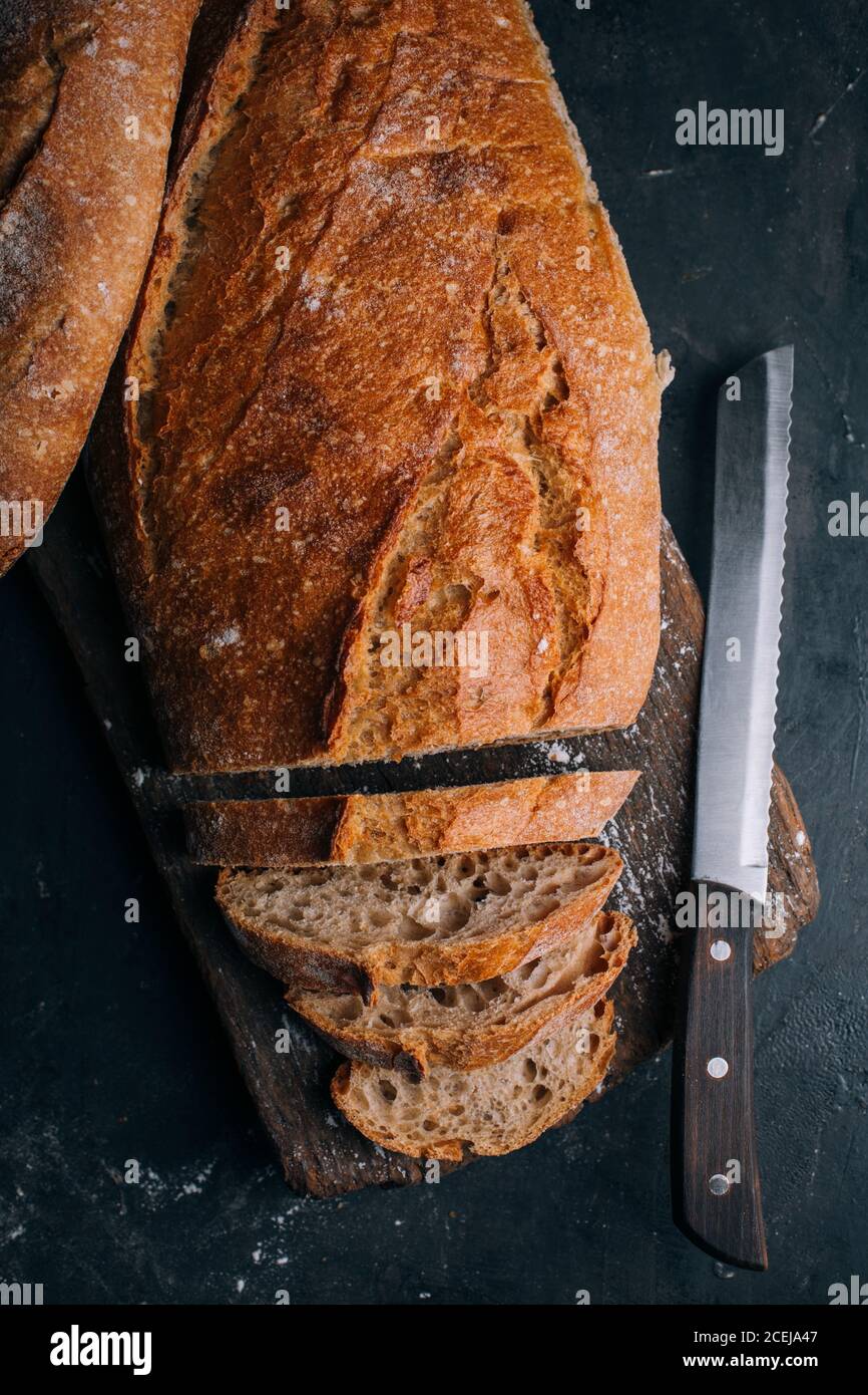 Homemade rustic bread Stock Photo - Alamy