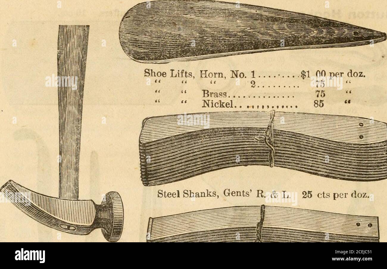 . Price list : Spring 1881.. Common Sewing Hafts, 15 cts. per doz ...