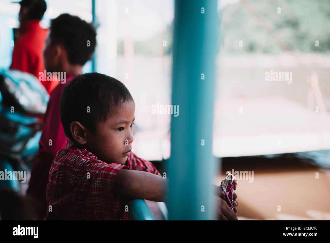 Child Standing Side View
