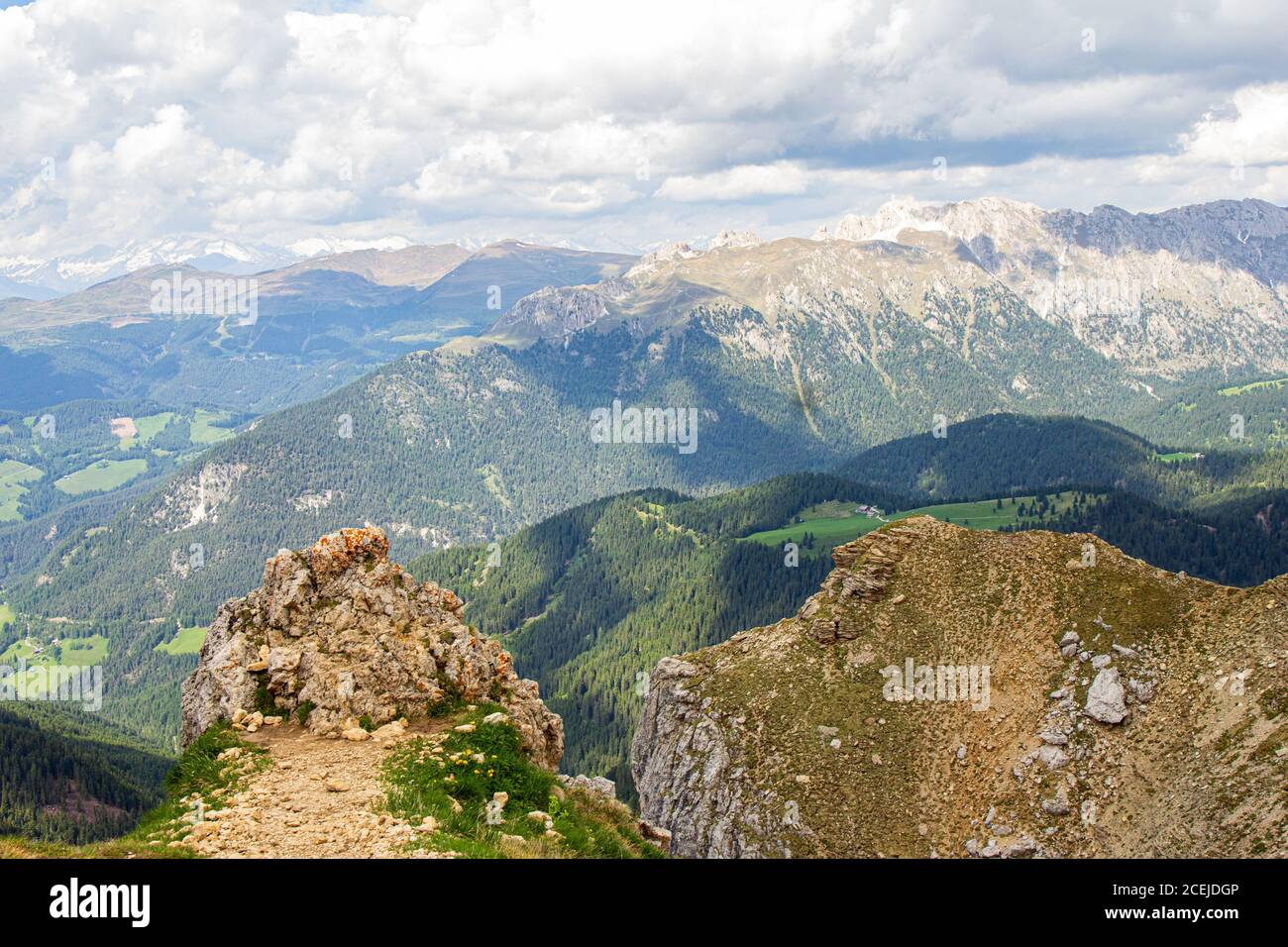 Panorama from seceda mountain hi-res stock photography and images - Alamy