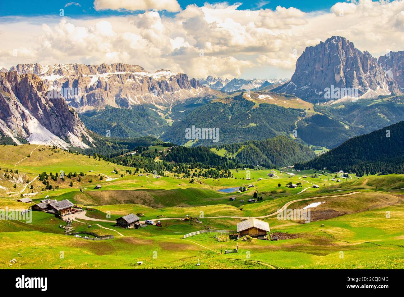 Amazing view from Seceda park. Selva di val gardena, Trentino Alto ...