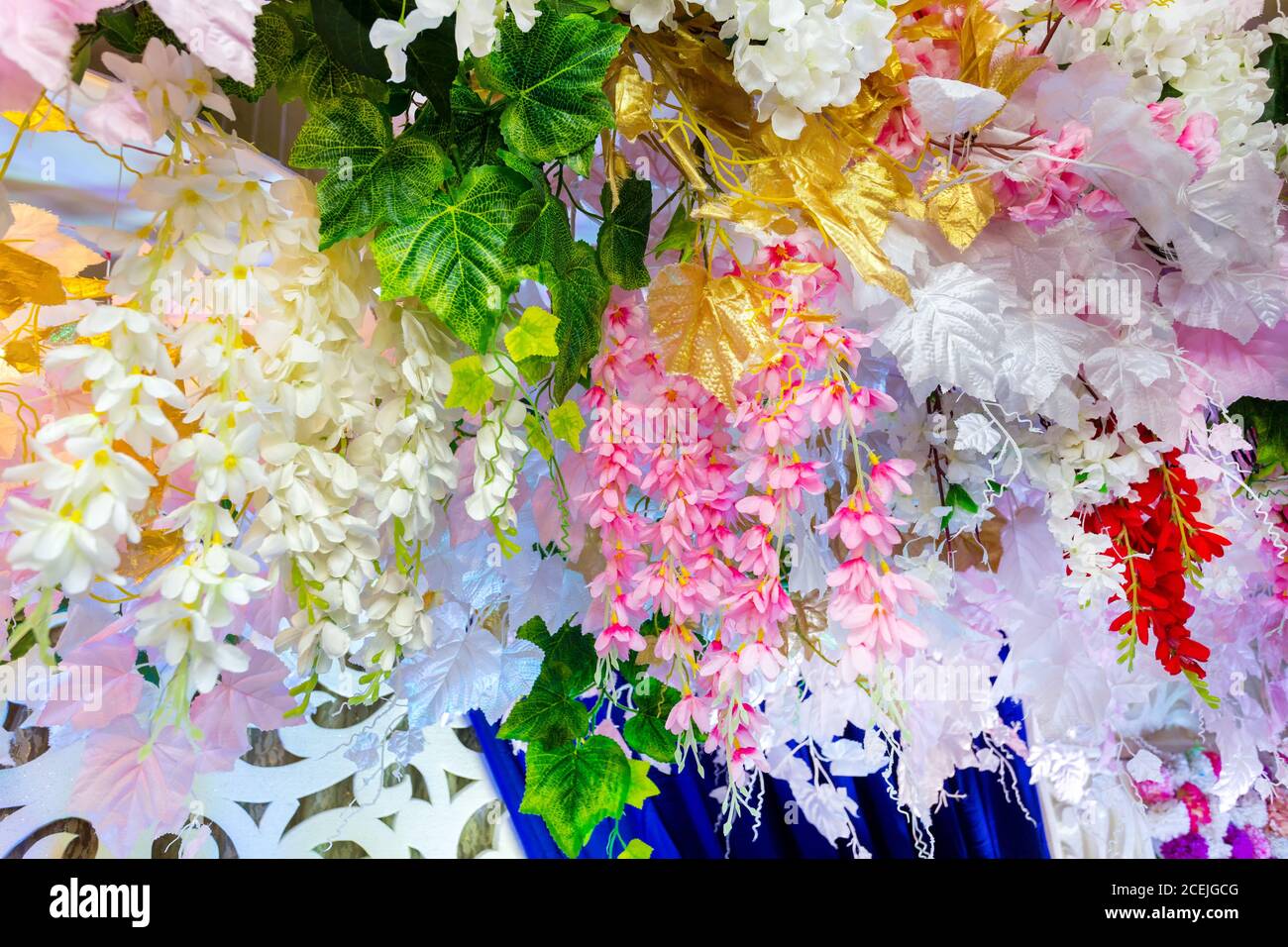 Hanging Paper Flowers Wedding