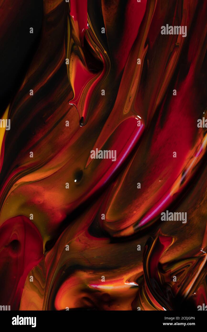 Mix of thick fresh paint Stock Photo - Alamy