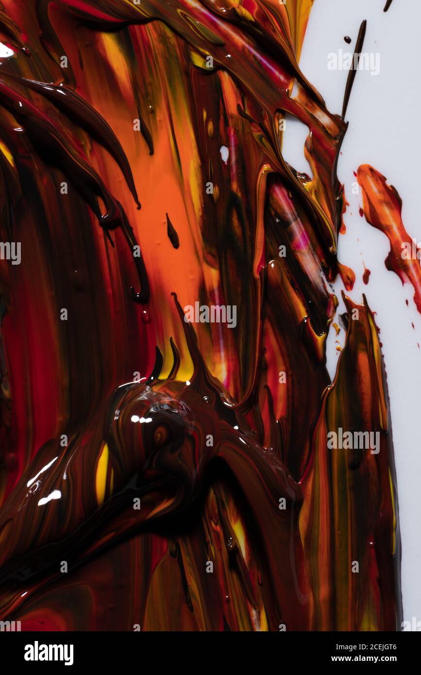 Mix of thick fresh paint Stock Photo - Alamy