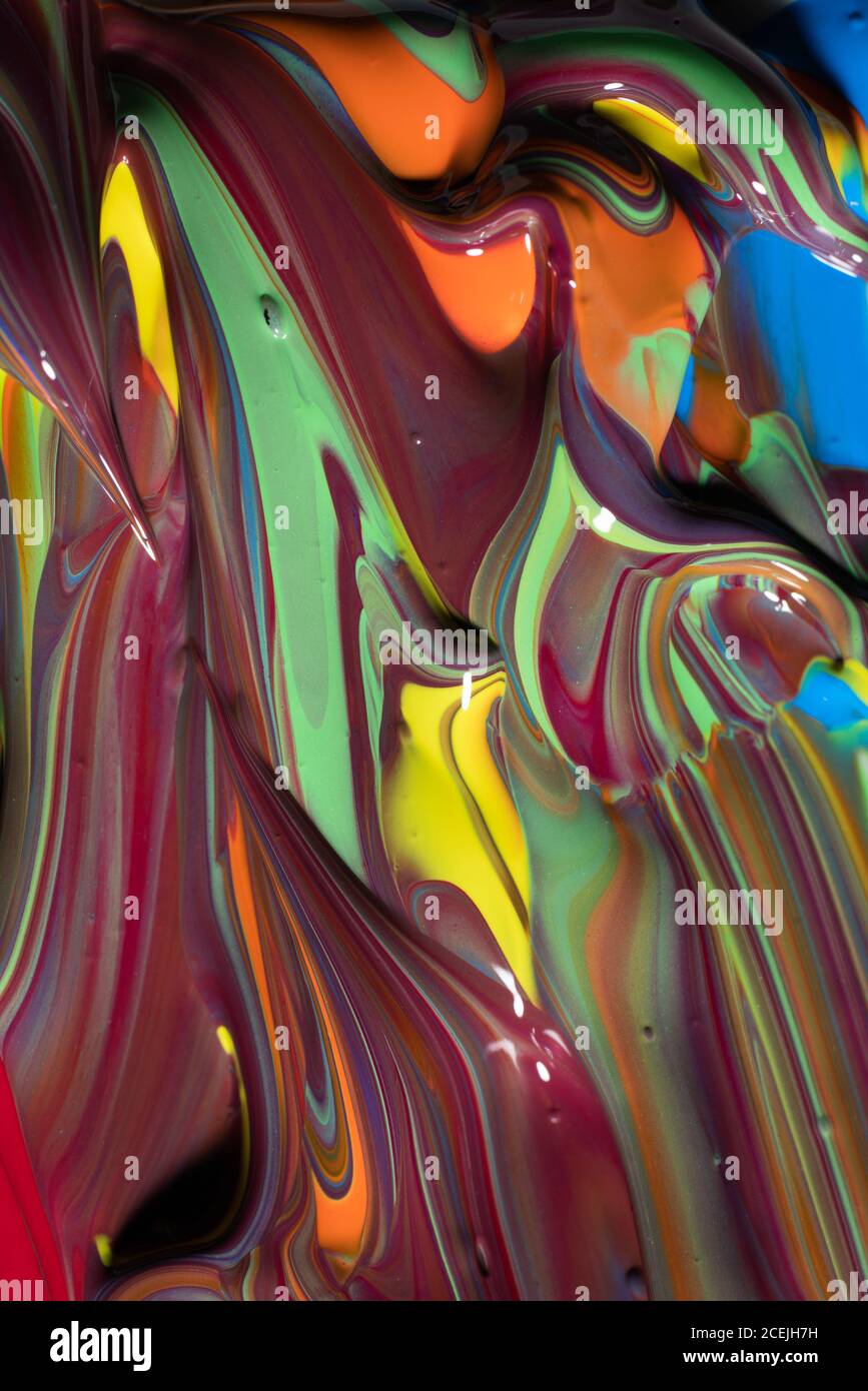 Thick paint flow hi-res stock photography and images - Alamy