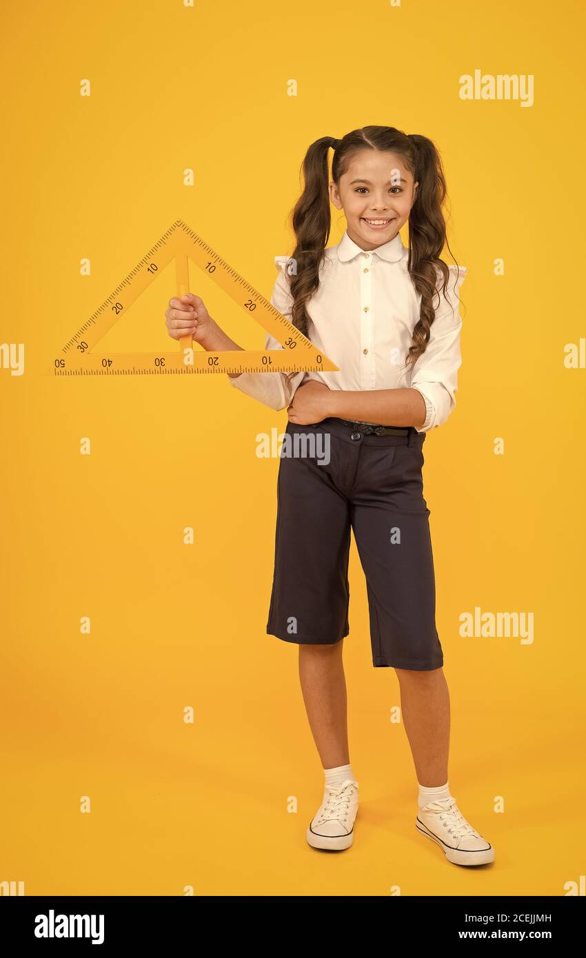 Math student measuring shape hi-res stock photography and images - Alamy