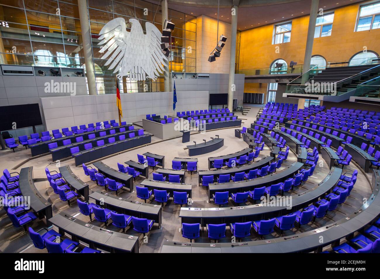 BERLIN, GERMANY - jenuary 5, 2018: Interior of Plenary Hall meeting ...